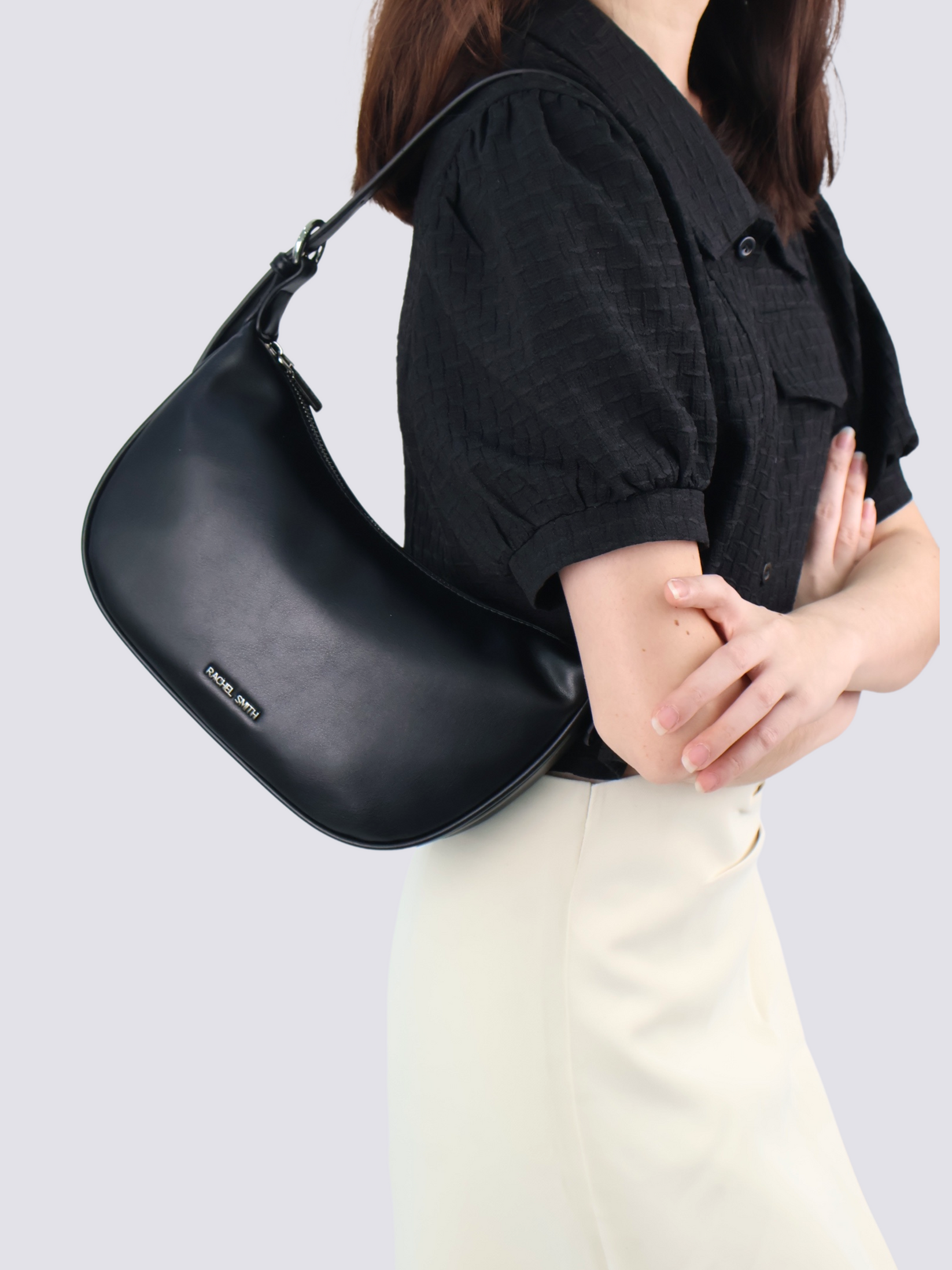 Gladys Half-Moon Bag – Rachel Smith Designer Sdn Bhd